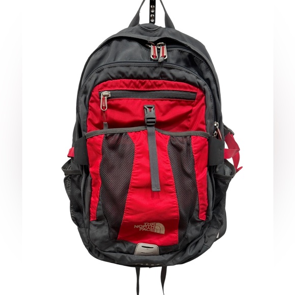 The North Face | Bags | The North Face Recon Backpack Red Charcoal ...